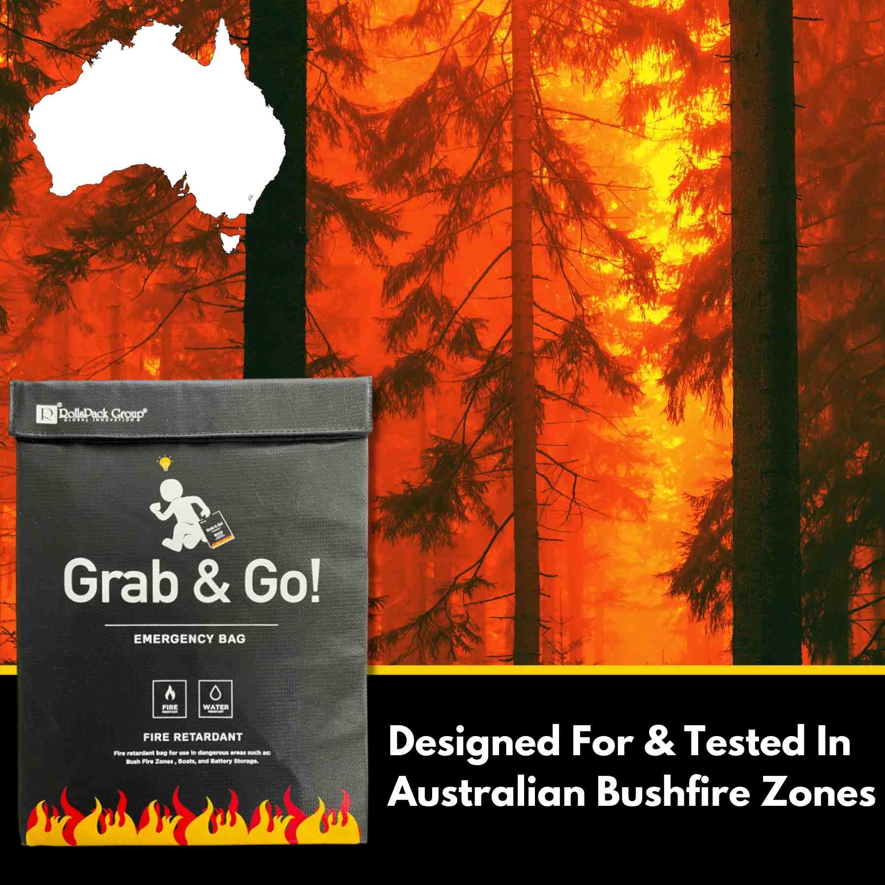 Fire-SAFE Emergency Bag | Independently Tested | Fire Resistant ...